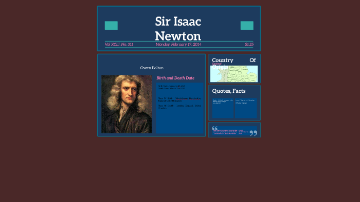 Isaac newton by owen bolton on Prezi