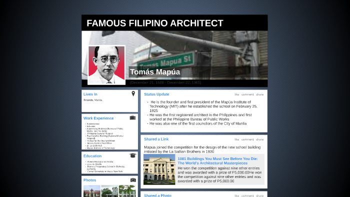 Tomás Mapúa by monica paule on Prezi