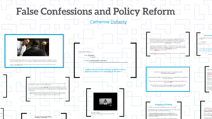 False Confessions: Implications of Police Coercion by Catherine Doherty ...