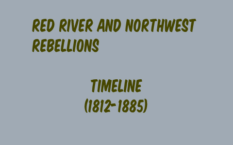 Red River and Northwest Rebellions Timeline (1812-1865) by samantha ...