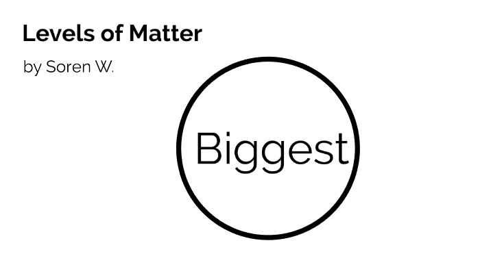 Levels of matter by Soren Walther on Prezi
