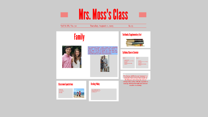 Mrs. Moss's Class by Beth Moss on Prezi