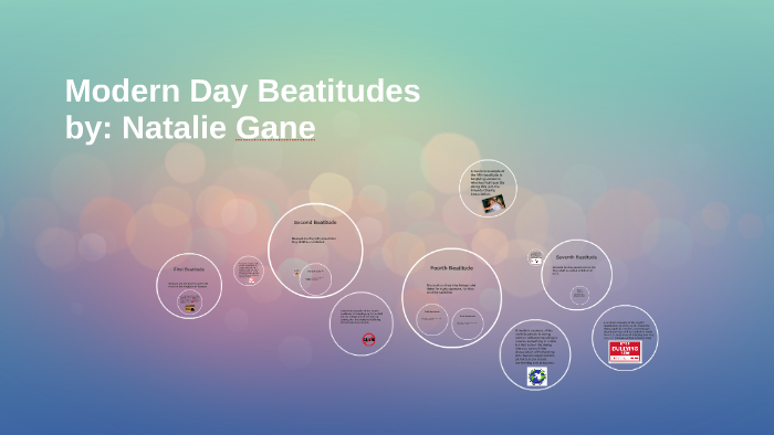 Modern Day Beatitudes by Natalie gane on Prezi