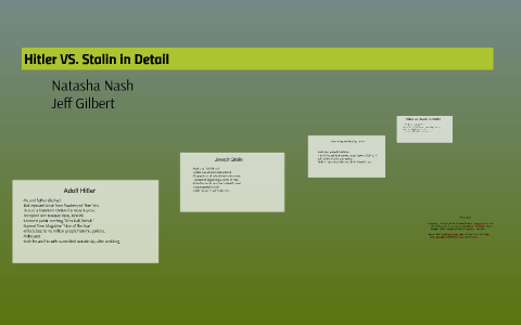 Hitler VS. Stalin in Detail by Natasha Nash on Prezi