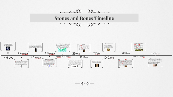 Stones and Bones Timeline by karsyn venus