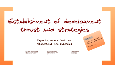 Establishing Development Thrust and Spatial Strategies by Amillah Rodil ...