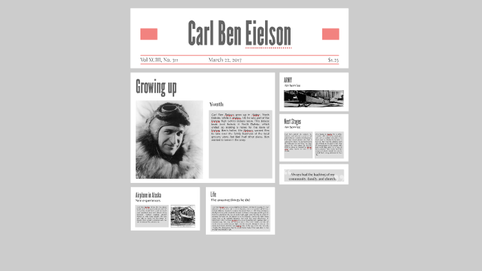 Carl Ben Eielson by Leigha Janssen on Prezi