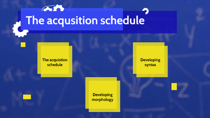 The acquisition schedule by Isabel Rojas on Prezi