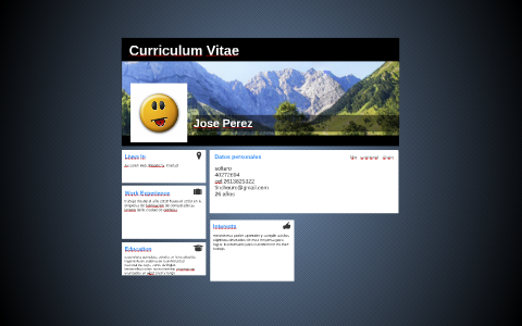 Curriculum Vitae by martin mulero on Prezi