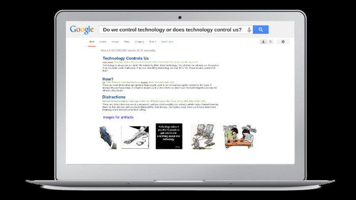 do we control technology or does technology control us? by Lea . on Prezi