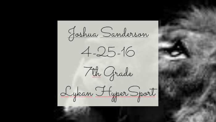 Joshua Sanderson by Joshua Sanderson