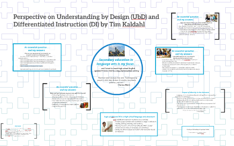 Perspective on Understanding by Design (UbD) and Differentia by Tim ...