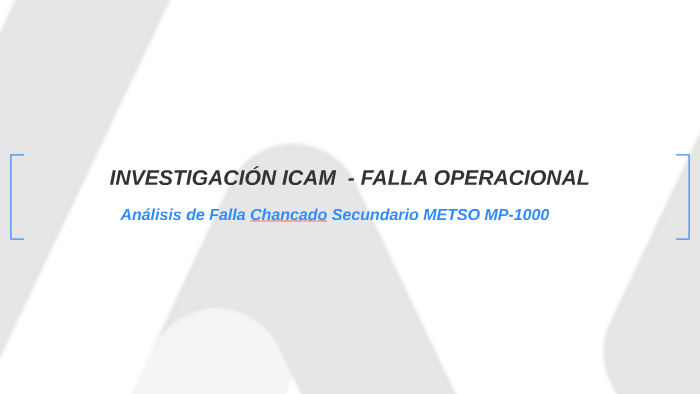 Análisis de Falla Chancado Secundario METSO MP-1000 by Andrés Salas ...