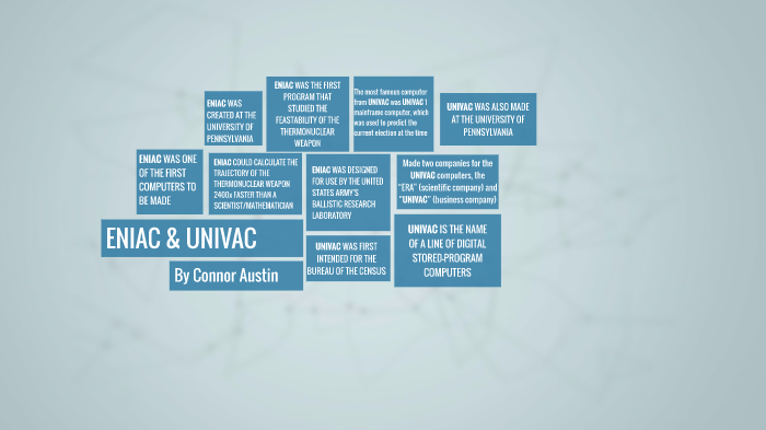 ENIAC & UNIVAC by Connor Austin on Prezi