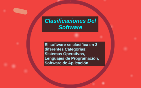 Clasificaciones Del Software by Cristian Camilo Salgado Mariño on Prezi