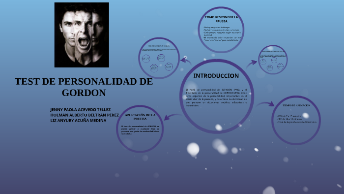 TEST DE PERSONALIDAD DE GORDON by carol acevedo on Prezi