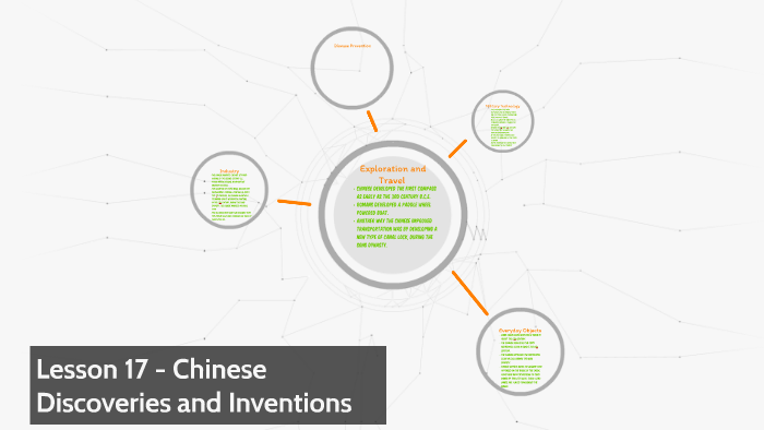 Lesson 17 - Chinese Discoveries and Inventions by Josh Eudy on Prezi