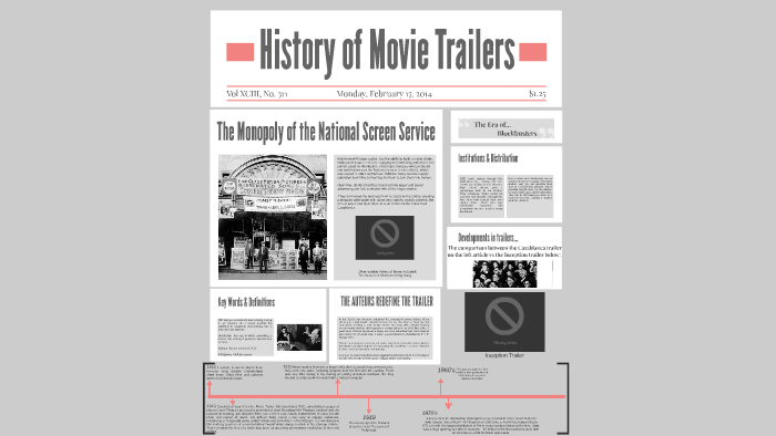 History of Movie Trailers by Lydia Gould on Prezi