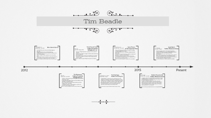 Tim Beadle : Work History by Tim Beadle on Prezi
