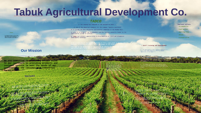 Tabuk Agricultural Development Co. by waad almoina on Prezi