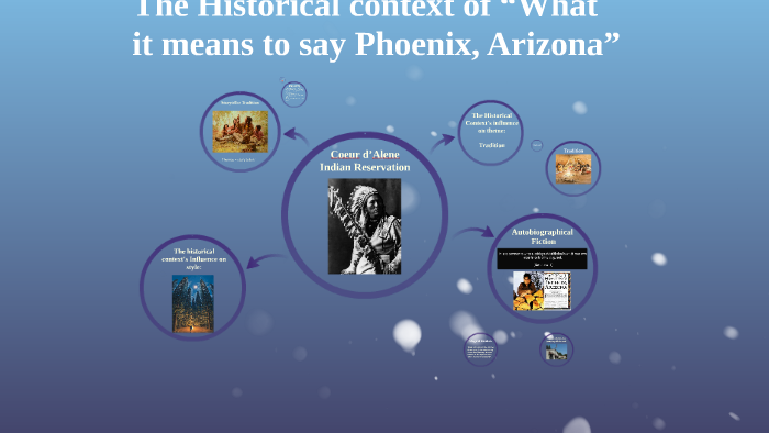 The Historical context of “What it means to say Phoenix, Ari by Molly ...