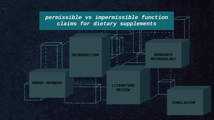 permissible vs impermissible function claims for dietary supplements by ...