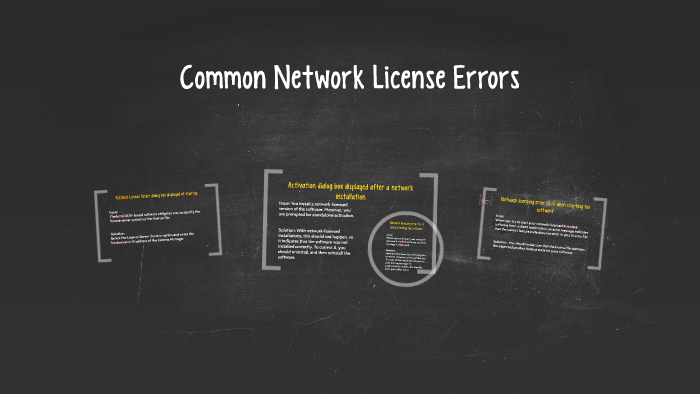 Common Network License Errors by Val Mora on Prezi