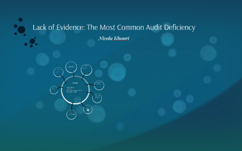 Lack of Evidence: The Most Common Audit Deficiency by Nicola Khouri on ...
