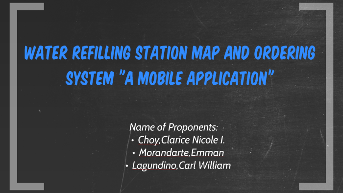 Water Refilling Station Map and Ordering System by Clarice Nicole Choy ...