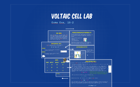 Voltaic Cell lab by Esma Esa on Prezi