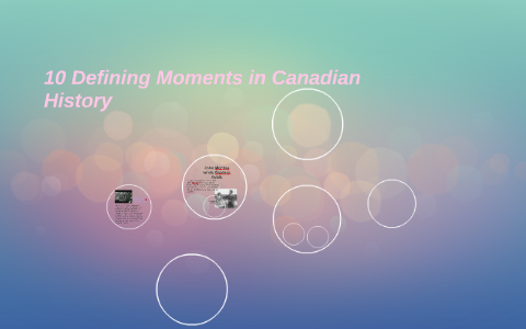 10 Defining Moments in Canadian History by paige renaud