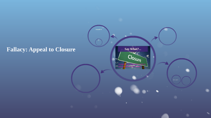 Fallacy: Appeal to Closure by Hannah Hinrichsen on Prezi