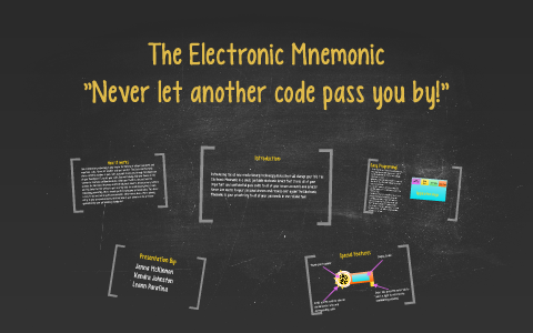 The Electronic Mnemonic by Jenna McKinnon on Prezi