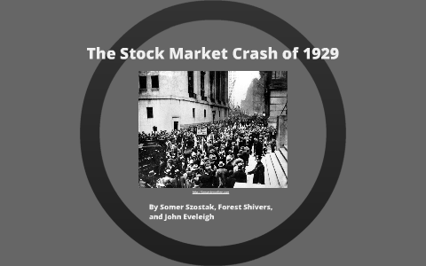 The Stock Market Crash of 1929 by john eveleigh