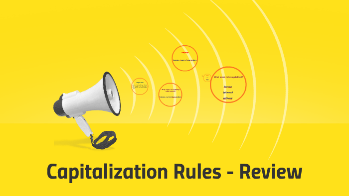 Capitalization Rules - Review by Karen Kimble