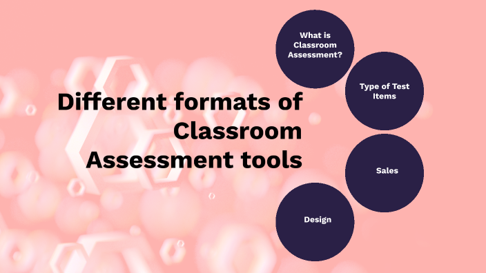 Different formats of classroom assessment tools by Jason Domingo on Prezi