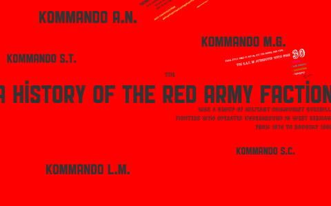 The History of The Red Army Faction by Rote Armee Fraktion on Prezi
