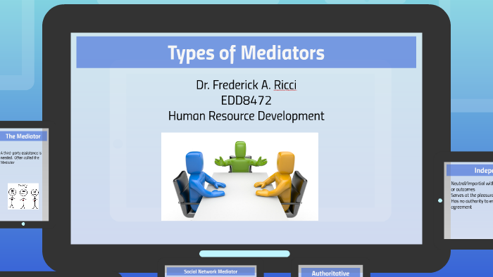 The Mediation Process Types of Mediators by Frederick Ricci on Prezi