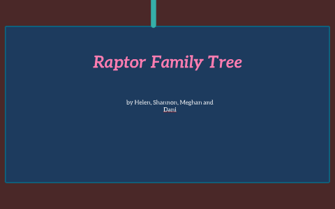 Raptor Family Tree by Helen Thornton