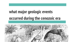 what major geologic events occurred during the cenozoic era by Maitha ...