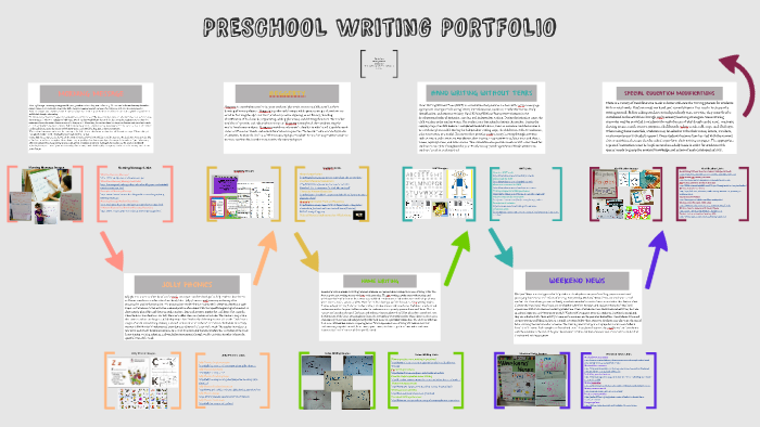 Preschool Writing Portfolio by Valerie Pater