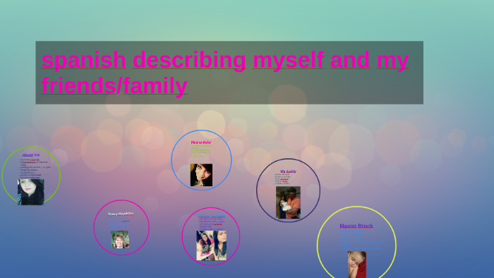 spanish describing myself and my friends/family by on Prezi