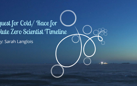 Conquest for Cold/Race for Absolute Zero Scientist Timeline by Sarah ...