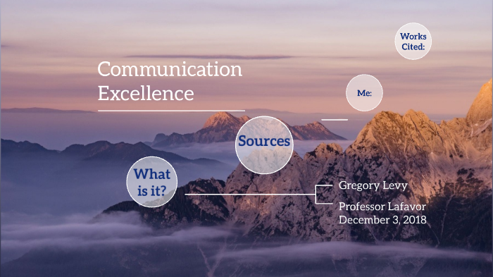 What is Communication Excellence? by Greg Levy on Prezi