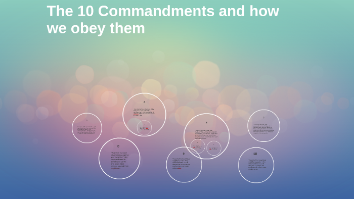 The 10 Commandments and how we obey them by Tayla Howard on Prezi
