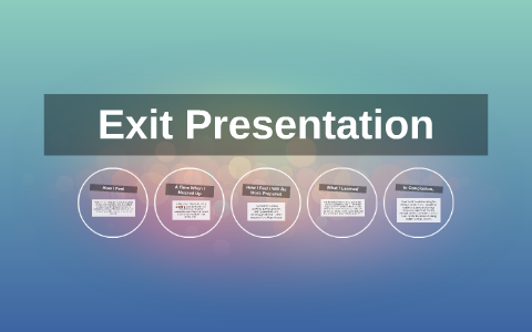 Exit Presentation by R'reanna Davis on Prezi