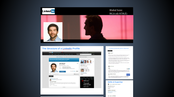 The Structure of a LinkedIn Profile by Mukul Saini