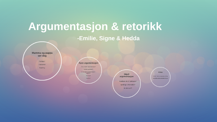 Argumentasjon & retorikk by Emilie Lervik on Prezi