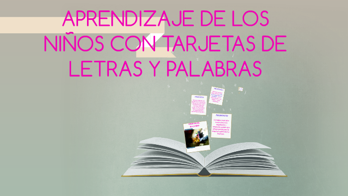 APRENDIZAJE DE LOS NIÑOS CON TARJETAS DE LETRAS Y PALABRAS by lorena ...