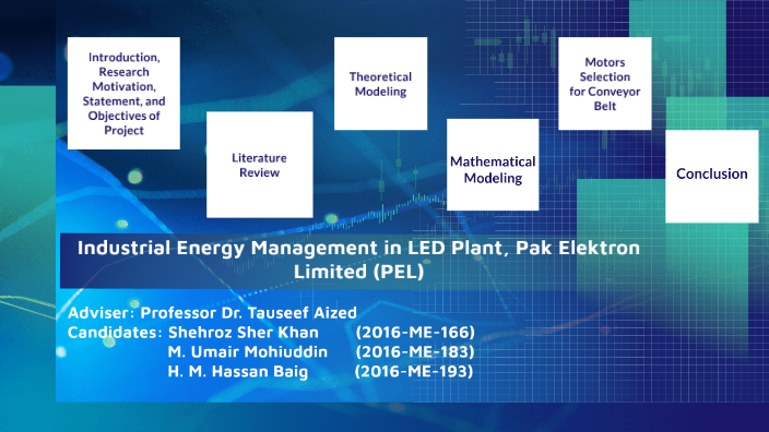 Industrial Energy Management in LED Plant, Pak Elektron Limited (PEL ...